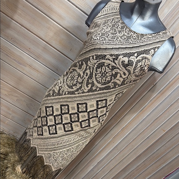 Fashion Bug | Dresses | Fashion Bug Black And Cream Embellished Sheath ...